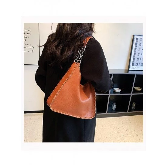 PU Pure Color Large Capacity Bags