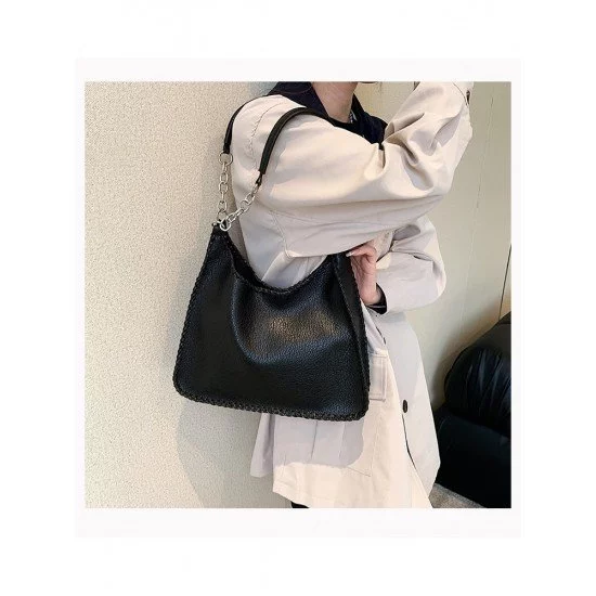 PU Pure Color Large Capacity Bags