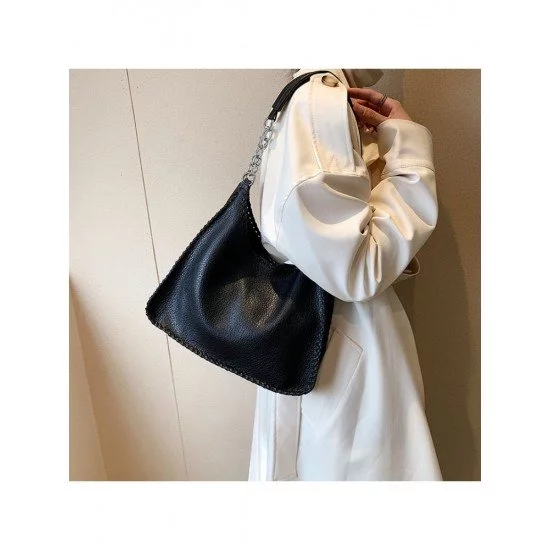 PU Pure Color Large Capacity Bags